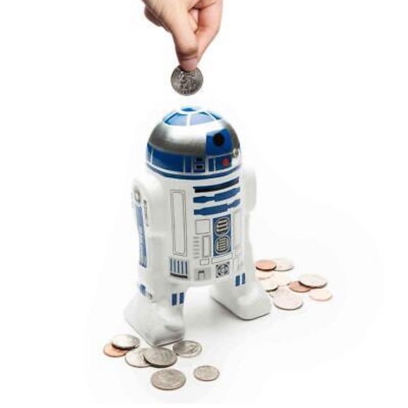 Star Wars | Accents | Zak Designs R2d2 Star Wars Ceramic Coin Bank ...